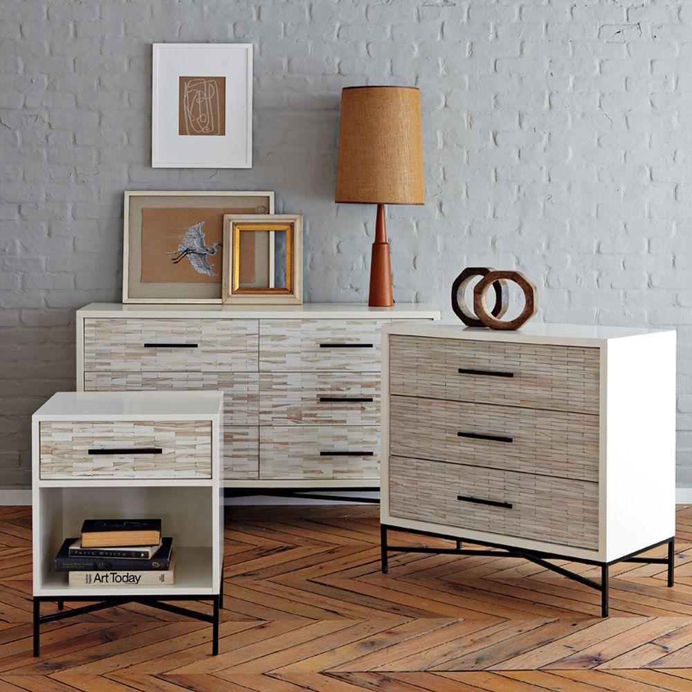 Wood Tiled 3 Drawer Dresser west elm Australia
